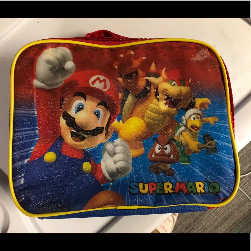 Super Mario Kid Lunch Box Euc - Gem
